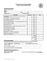 Form 4037 Download Printable PDF or Fill Online Publications Order Form ...