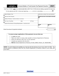 Arizona Form 141AZ V (ADOR11338) - 2021 - Fill Out, Sign Online and ...