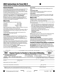 Form 592-V - 2022 - Fill Out, Sign Online and Download Fillable PDF ...
