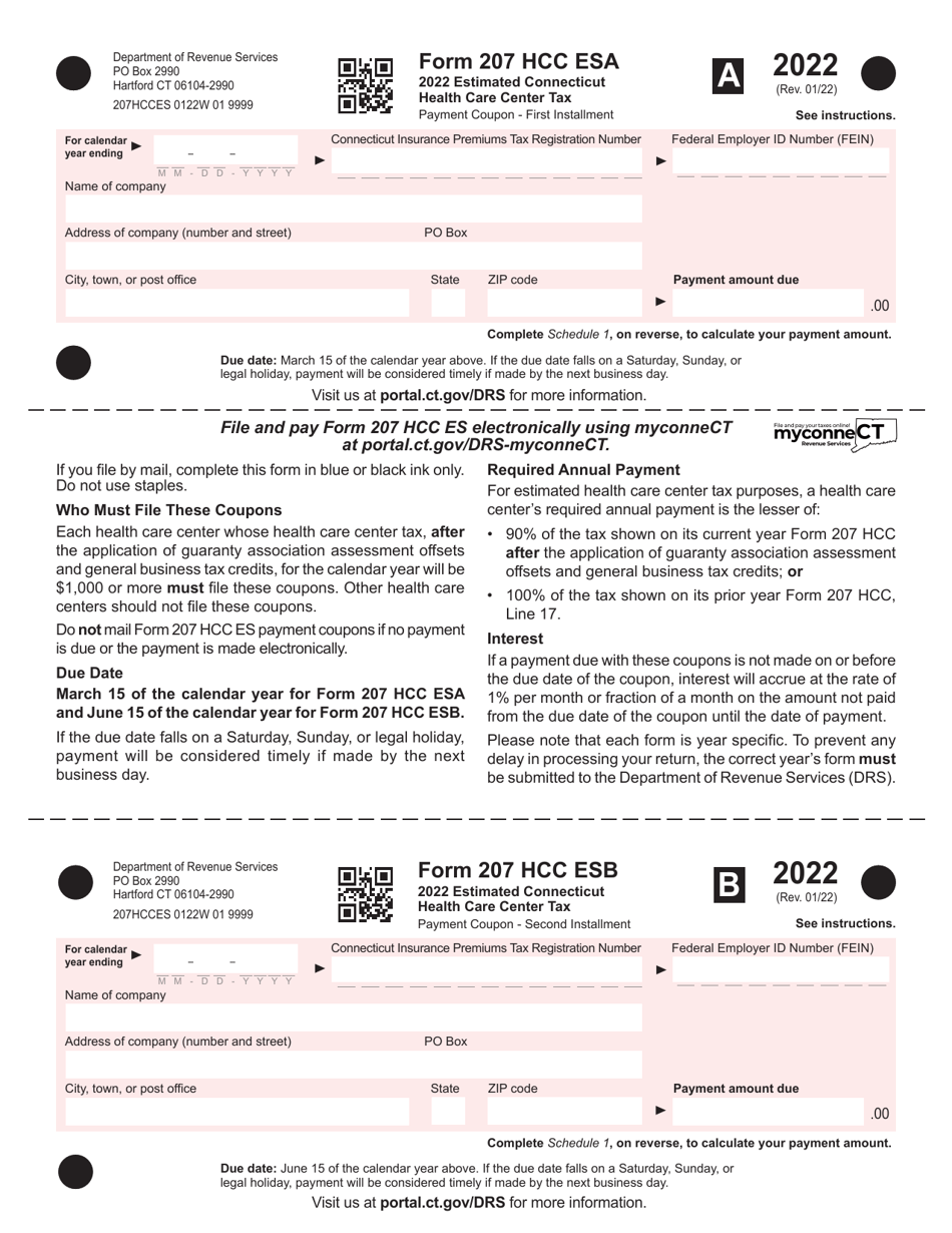 Form 207 HCC ES - 2022 - Fill Out, Sign Online and Download Printable ...