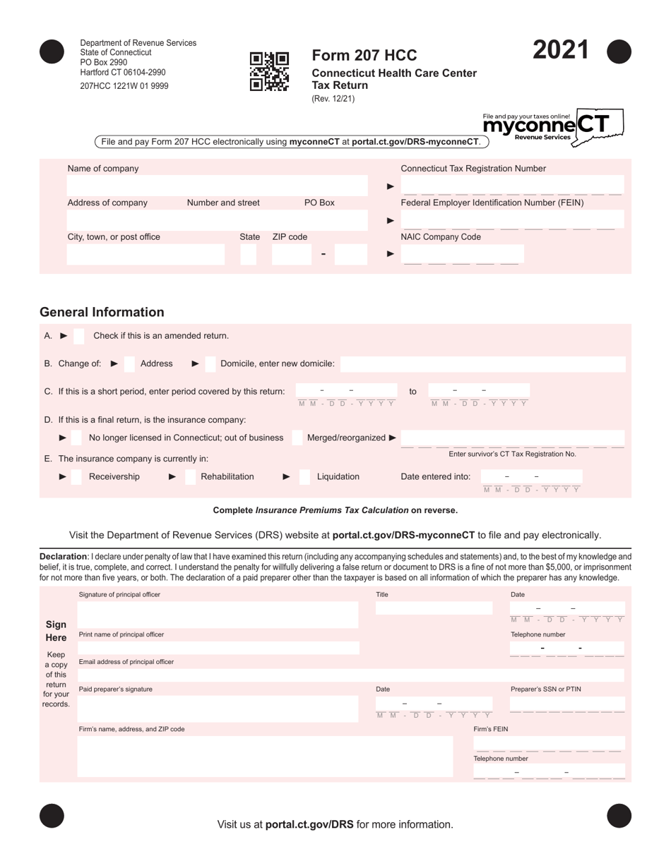 Form 207 HCC - 2021 - Fill Out, Sign Online and Download Printable PDF ...