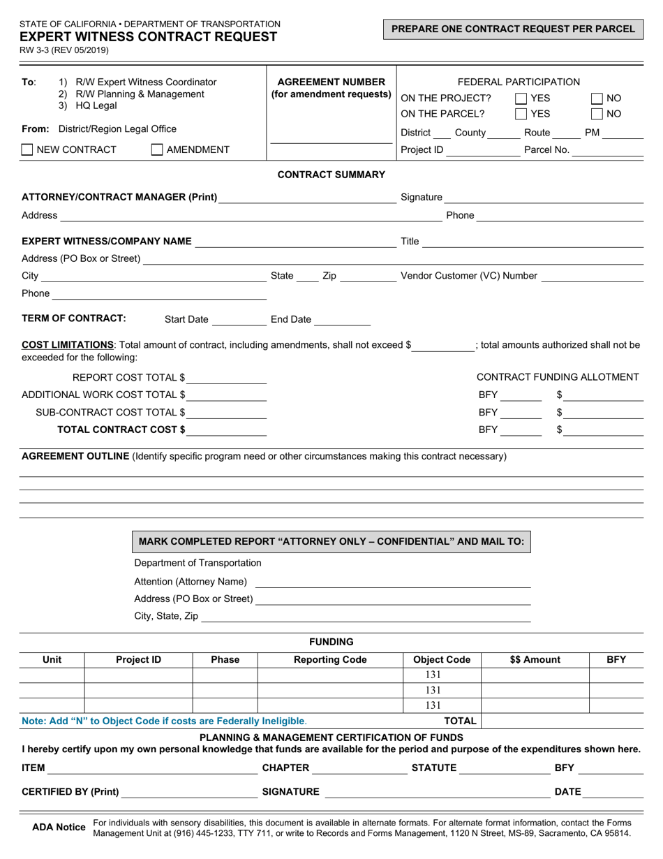 Form RW-3-3 - Fill Out, Sign Online and Download Fillable PDF ...
