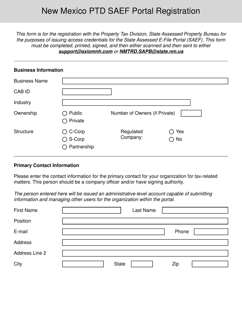 New Mexico New Mexico Ptd Saef Portal Registration - Fill Out, Sign ...