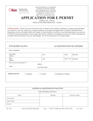 Form DLC4079 Download Fillable PDF or Fill Online Application for E ...