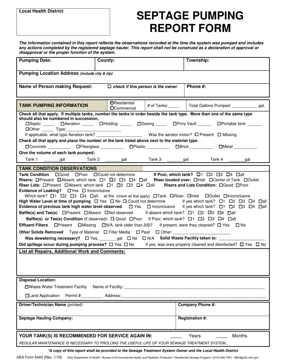 HEA Form 5443 - Fill Out, Sign Online and Download Fillable PDF, Ohio ...