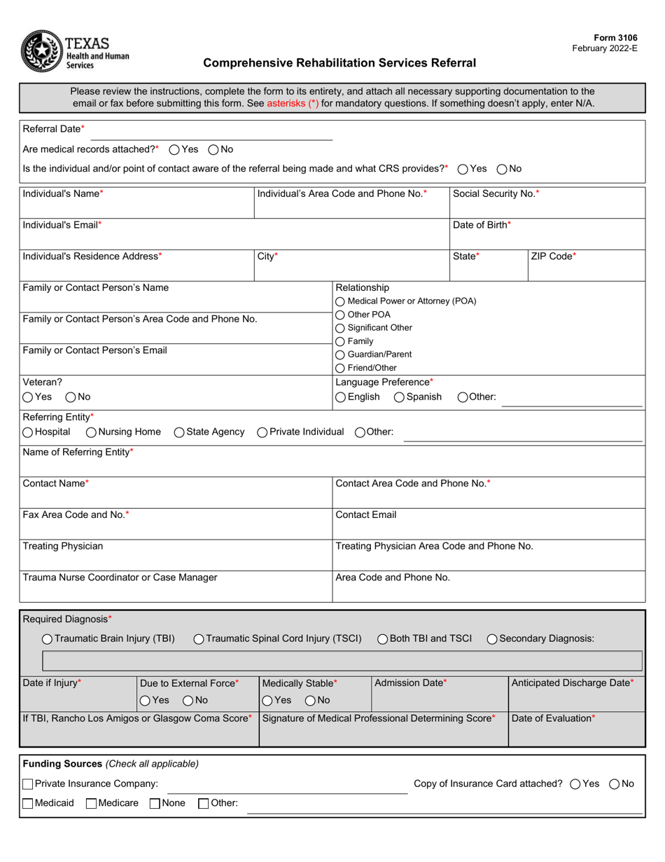 Form 3106 Download Fillable PDF or Fill Online Comprehensive ...