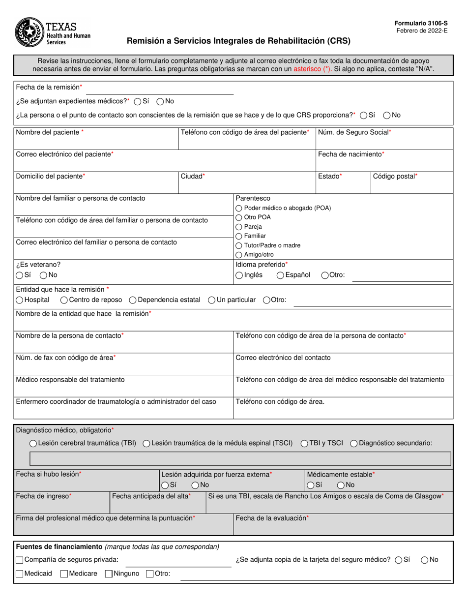 Formulario 3106-S Download Fillable PDF or Fill Online Remision a ...