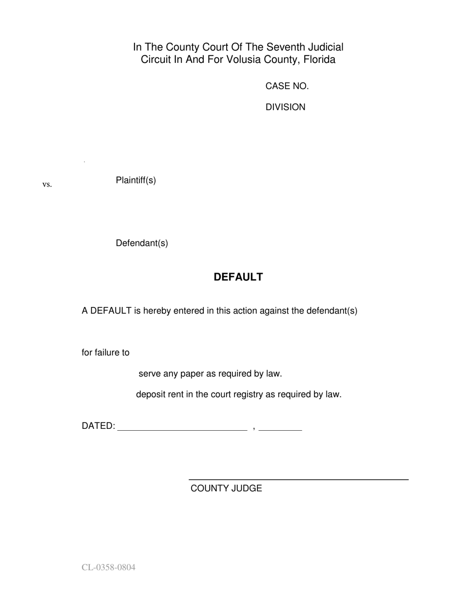 Form CL-0358-0804 - Fill Out, Sign Online and Download Fillable PDF ...