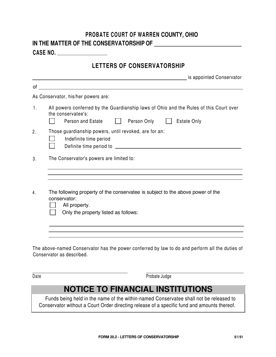 Form 20.2 - Fill Out, Sign Online and Download Fillable PDF, Warren ...