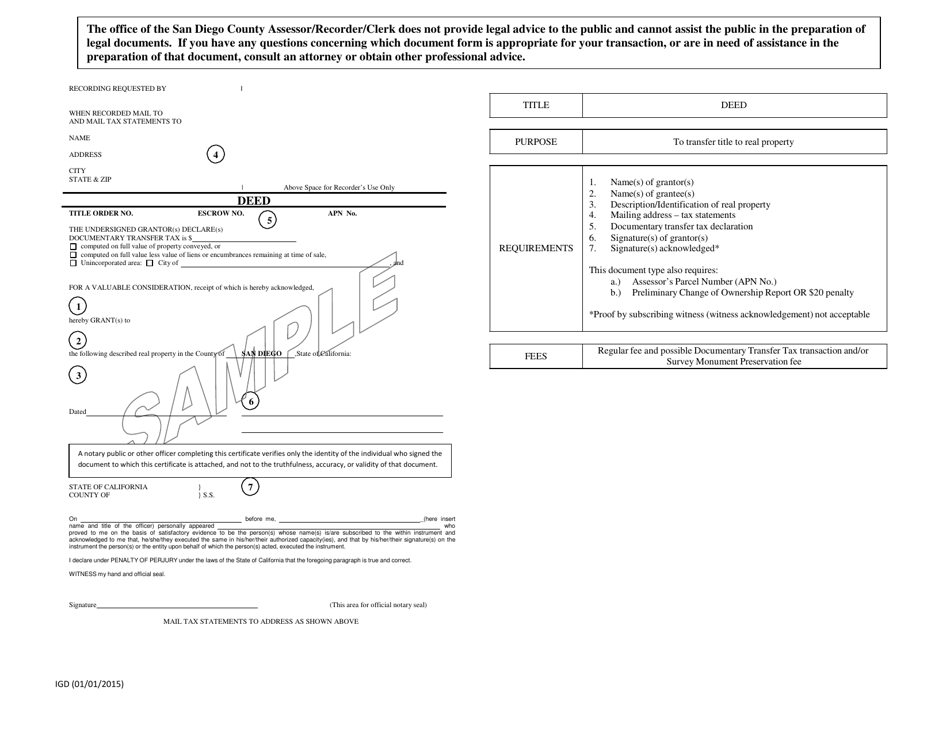 Download Instructions for Quitclaim Deed PDF | Templateroller