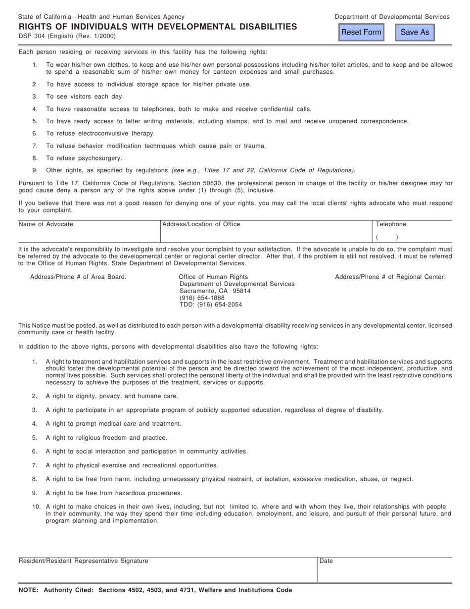 Form DS P304 - Fill Out, Sign Online and Download Fillable PDF ...