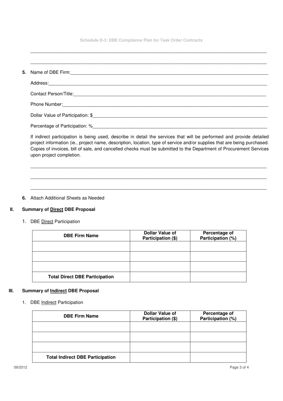 City of Chicago, Illinois Task Order Services Contracts: Compliance ...
