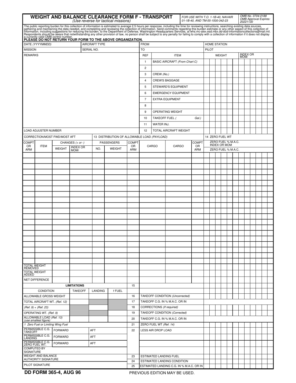 DD Form 365-4 (F) - Fill Out, Sign Online and Download Fillable PDF ...