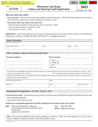 Form LC-110 Download Fillable PDF or Fill Online Buyer Lottery and Gaming Credit Application ...