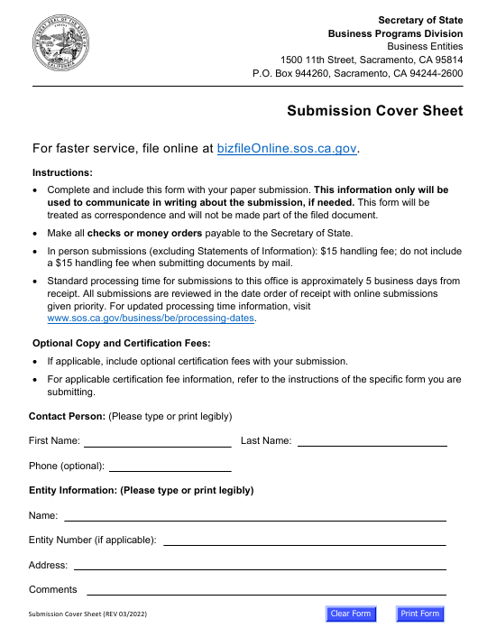 Form LLC-12 Download Fillable PDF or Fill Online Statement of ...