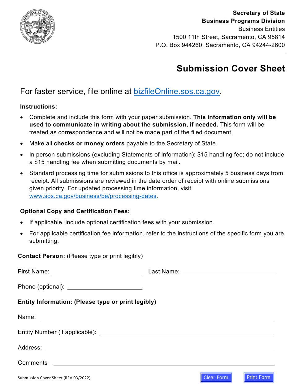 Form LLC-12 Download Fillable PDF or Fill Online Statement of ...