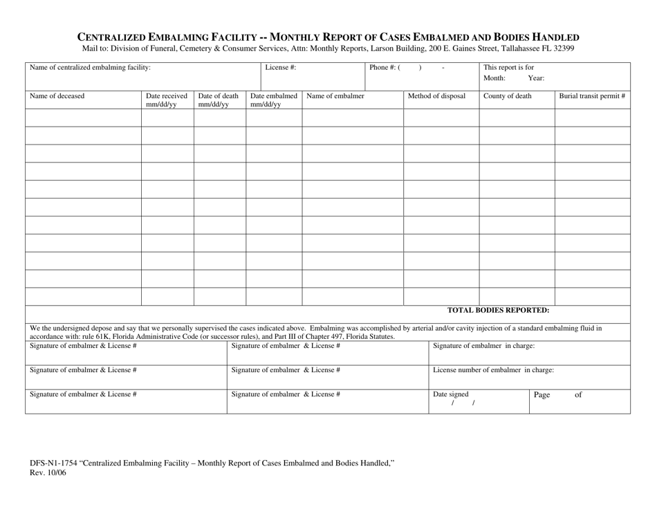 Form DFS-N1-1754 - Fill Out, Sign Online and Download Printable PDF ...