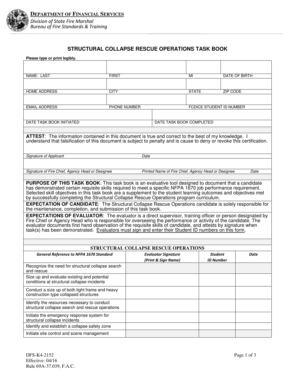 Form DFS-K4-2152 - Fill Out, Sign Online and Download Printable PDF ...