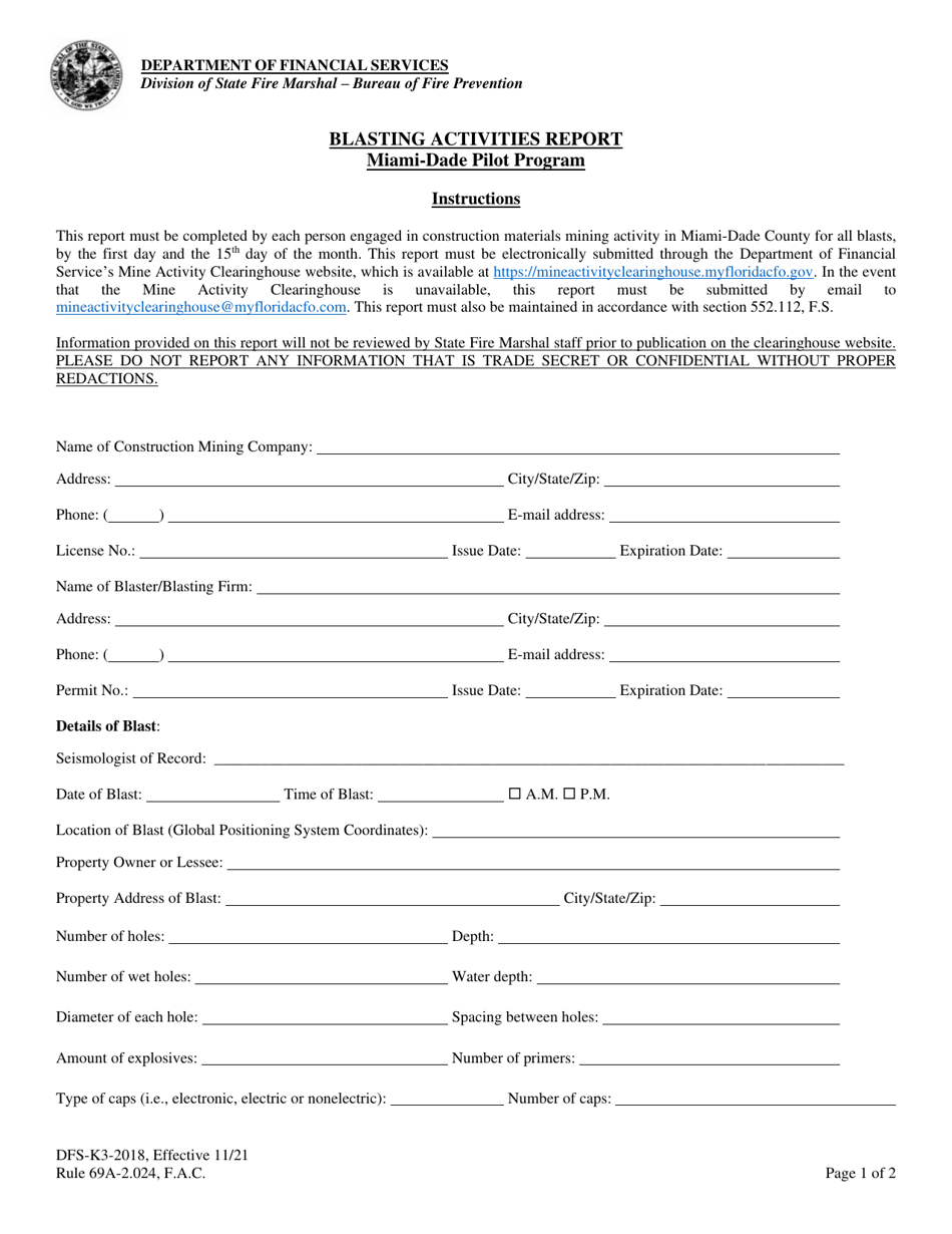 Form DFS-K3-2018 - Fill Out, Sign Online and Download Printable PDF ...