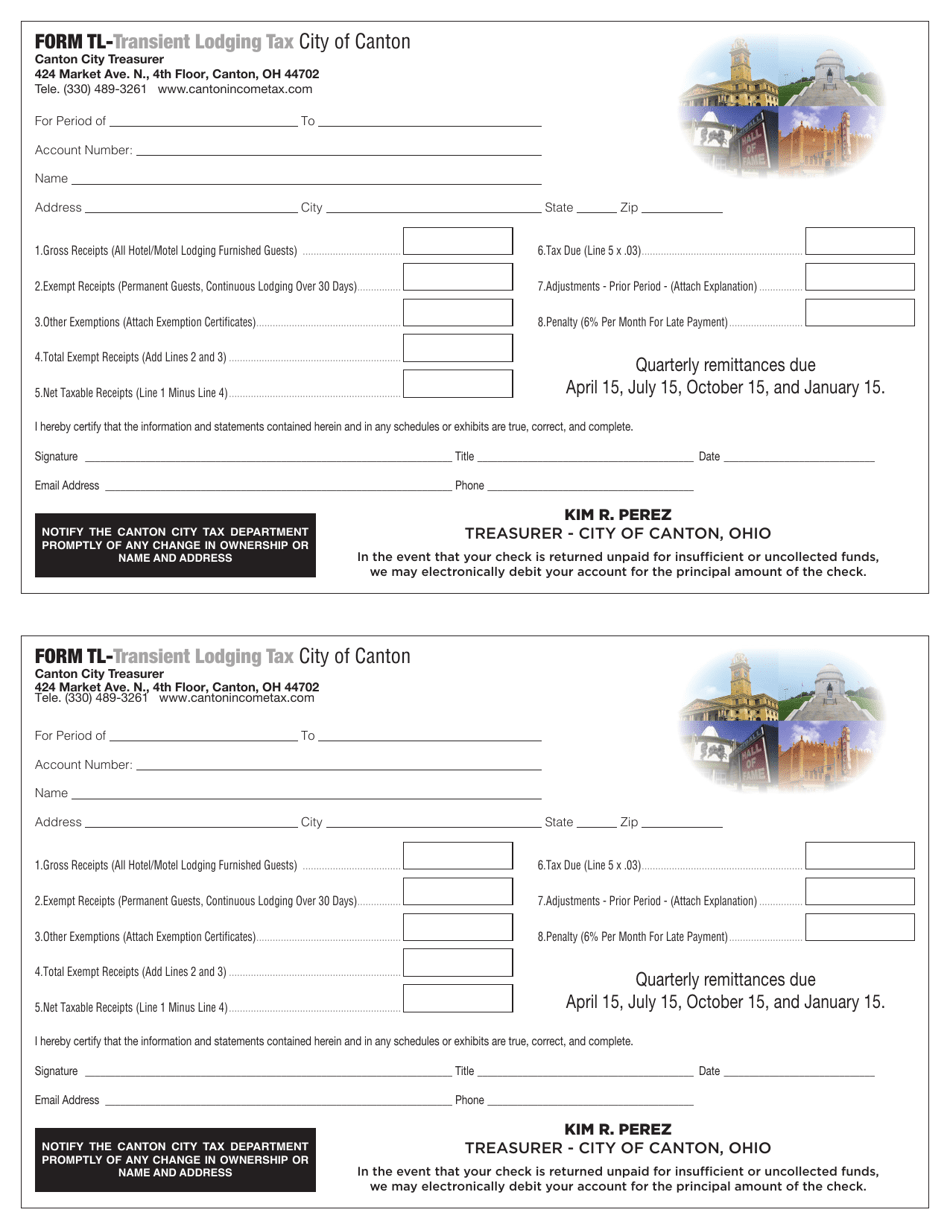 Form TL - Fill Out, Sign Online and Download Printable PDF, City of ...