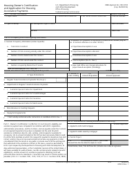 Form HUD-52670 Download Fillable PDF or Fill Online Housing Owner's ...