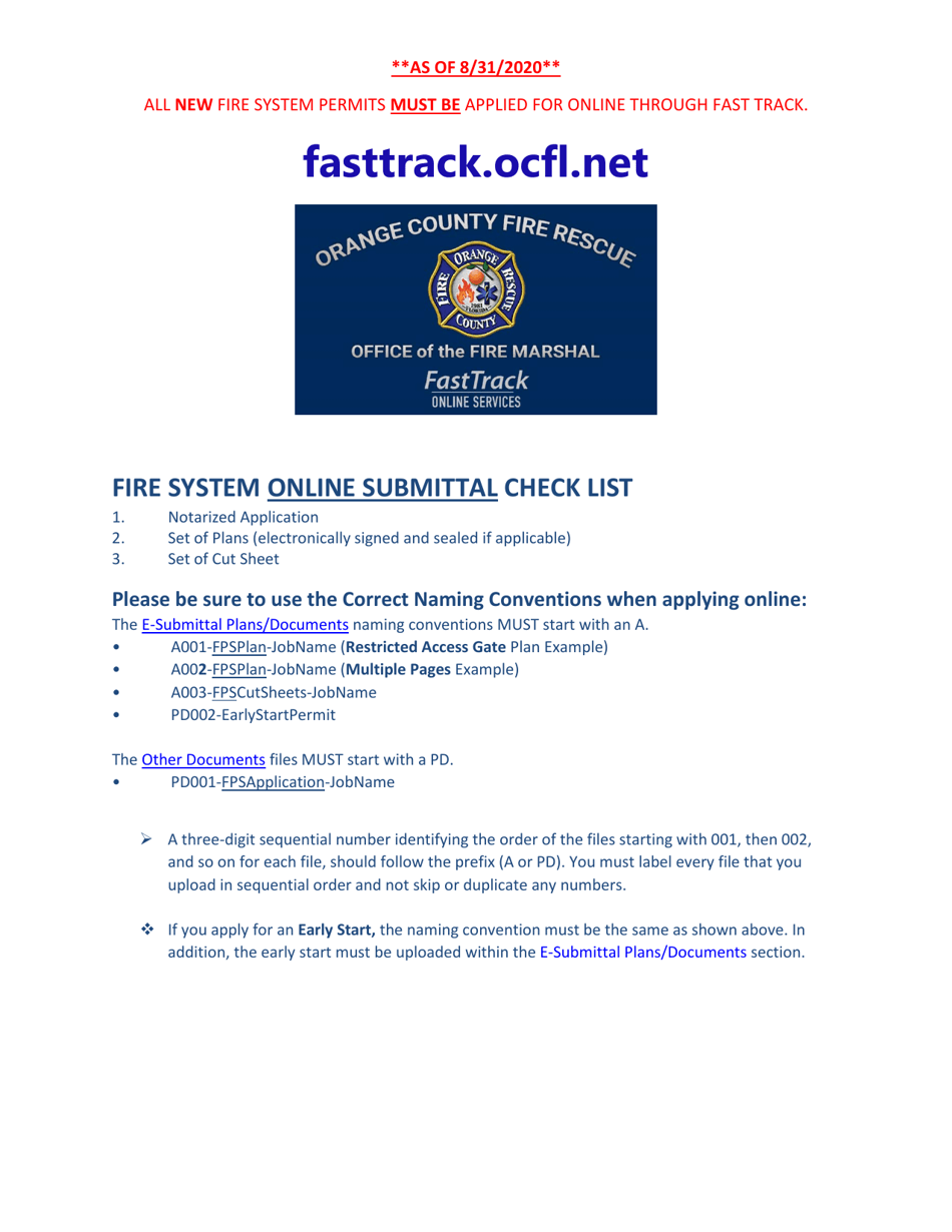 Orange County, Florida Permit Application for Restricted Access Gate ...