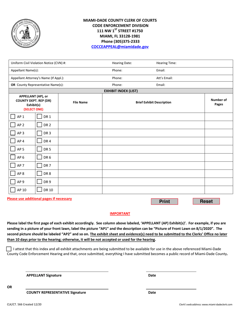 Form CLK/CT.566 - Fill Out, Sign Online and Download Fillable PDF ...
