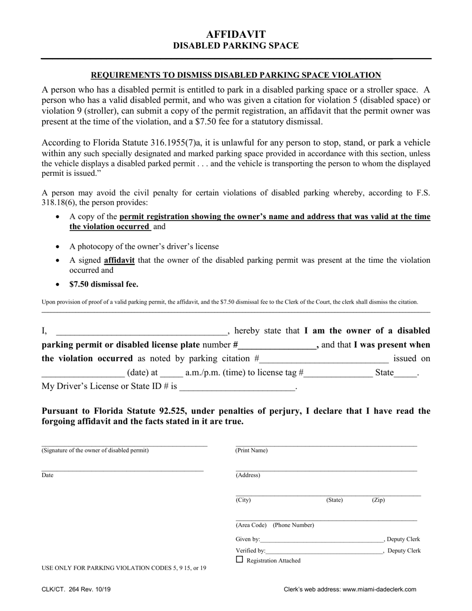 Form CLK/CT.264 - Fill Out, Sign Online and Download Printable PDF ...