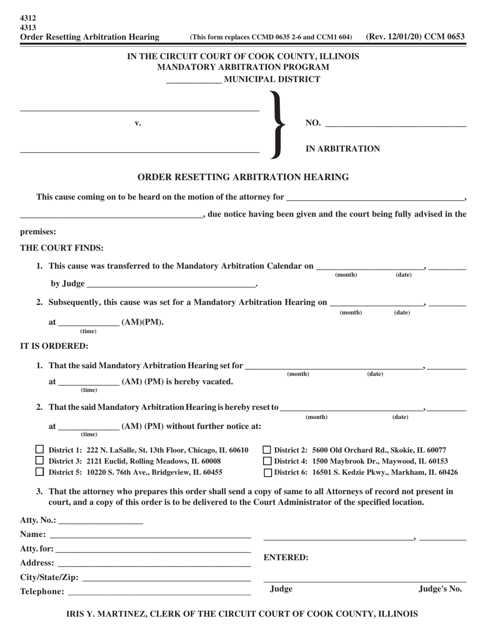 Form CCM0653 - Fill Out, Sign Online and Download Fillable PDF, Cook ... Form CCM0653 - Fill Out, Sign Online and Download Fillable PDF, Cook ...
