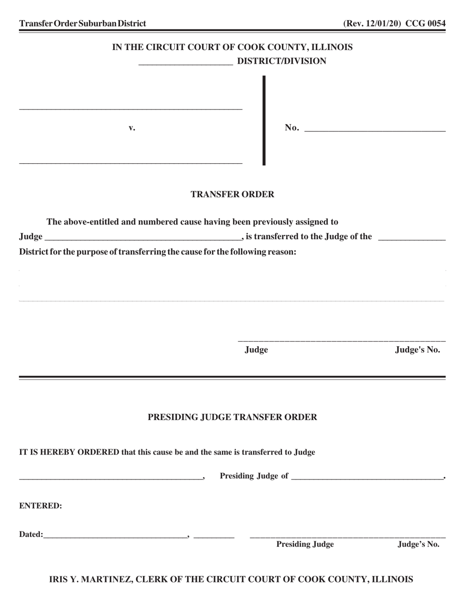 Form CCG0054 - Fill Out, Sign Online and Download Fillable PDF, Cook ...