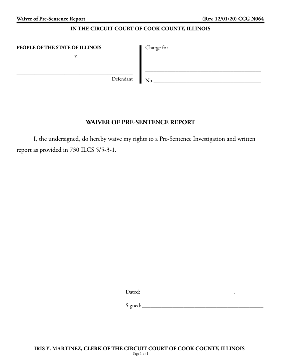 Form CCG N064 - Fill Out, Sign Online and Download Fillable PDF, Cook ...