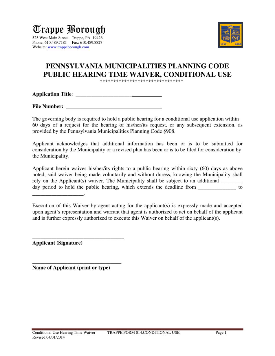 TRAPPE Form 014 - Fill Out, Sign Online and Download Fillable PDF ...