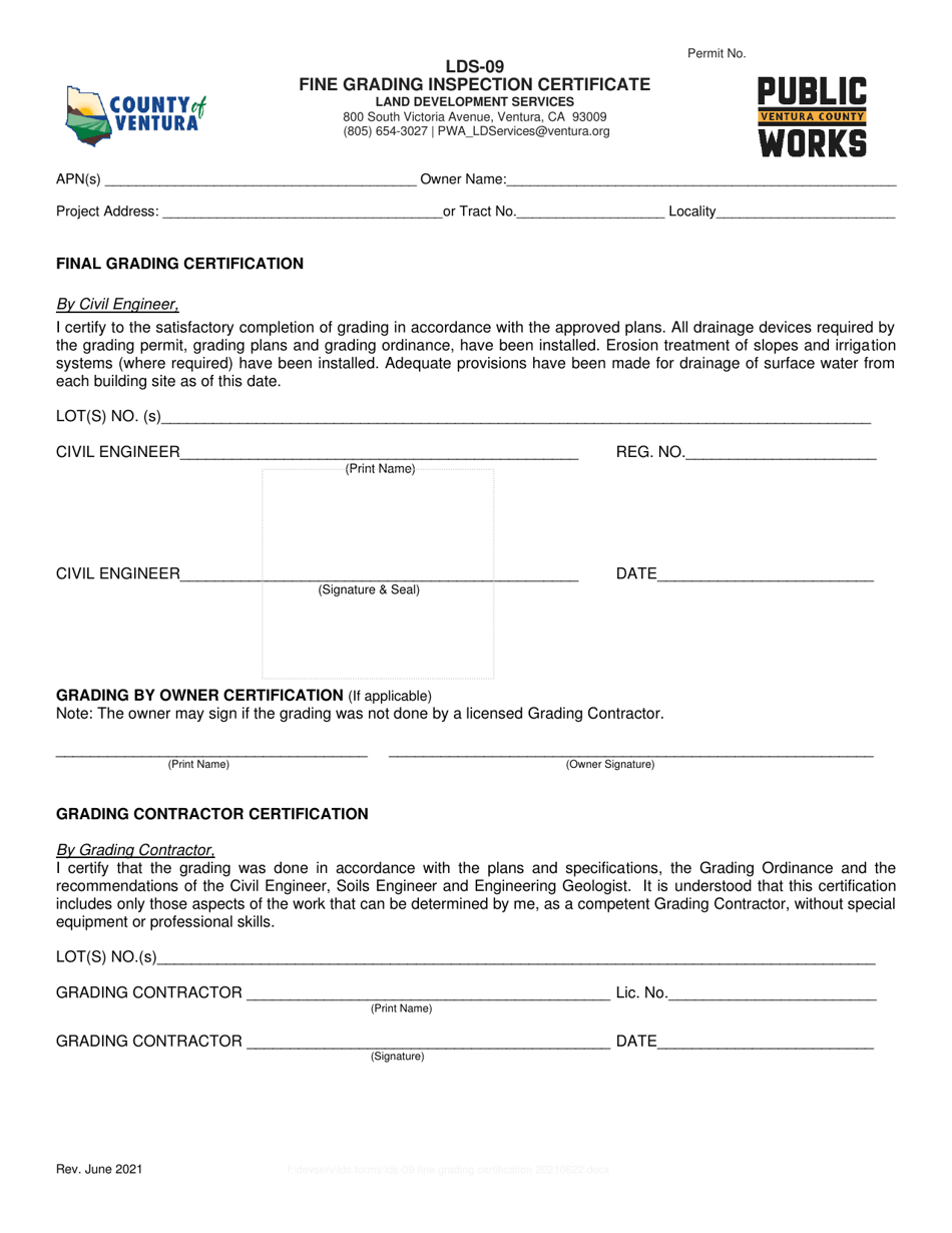 Form LDS-09 - Fill Out, Sign Online and Download Fillable PDF, County ...