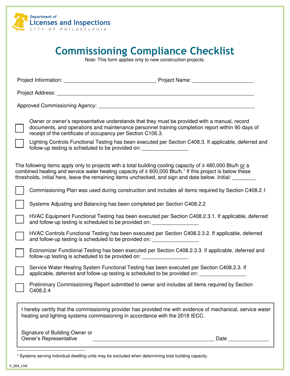 Form P_004_CHK - Fill Out, Sign Online and Download Fillable PDF, City ...
