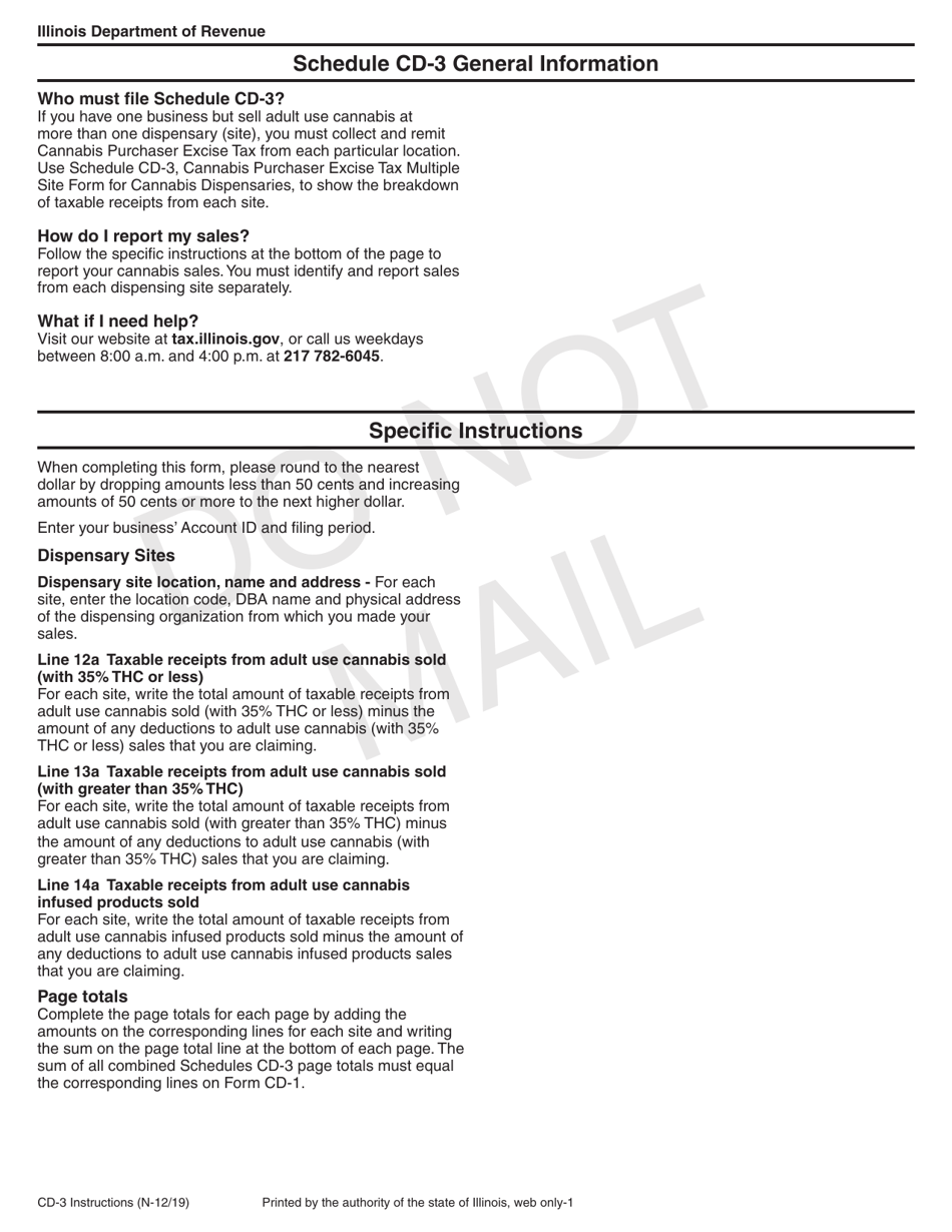 Download Instructions for Schedule CD-3 Cannabis Purchaser Excise Tax ...