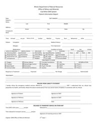 Illinois Patient Information Report - Coal Mine EMS System Download ...
