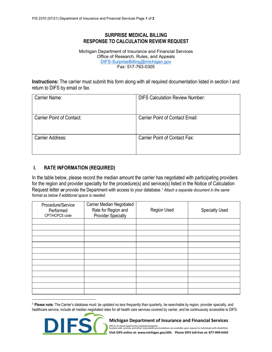 Form FIS2370 - Fill Out, Sign Online and Download Fillable PDF ...