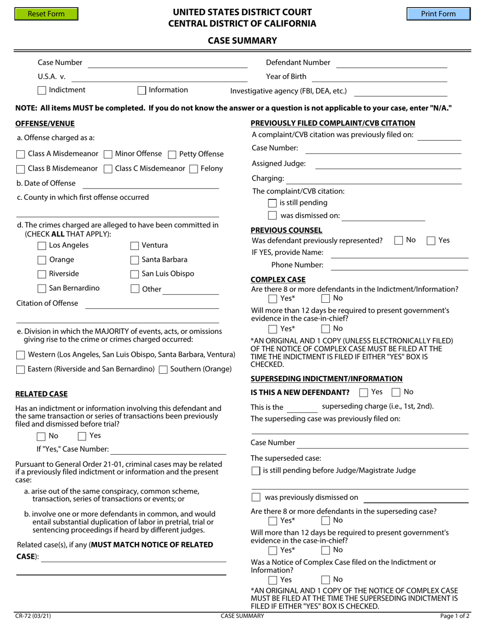 Form CR 72 Fill Out Sign Online And Download Fillable PDF form-cr-72-fill-out-sign-online-and-download-fillable-pdf