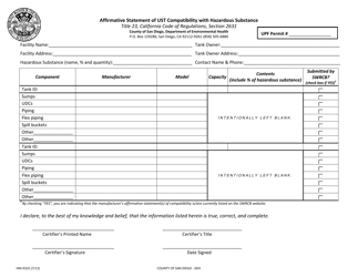 Form HM-9325 Download Printable PDF or Fill Online Affirmative ...