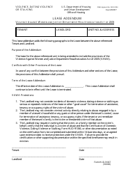 Form HUD-91067 Download Fillable PDF or Fill Online Lease Addendum ...