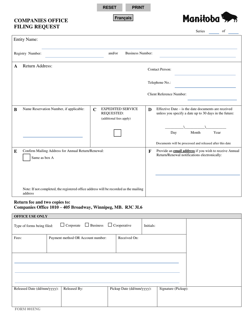 Form 17 - Fill Out, Sign Online and Download Fillable PDF, Manitoba ...