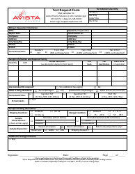 Test Request Form - Avista Pharma Solutions Download Fillable PDF ...