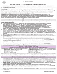 Form DS-5504 Download Printable PDF or Fill Online Application for a U ...