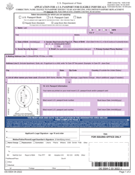 Form DS-5504 Download Printable PDF or Fill Online Application for a U ...