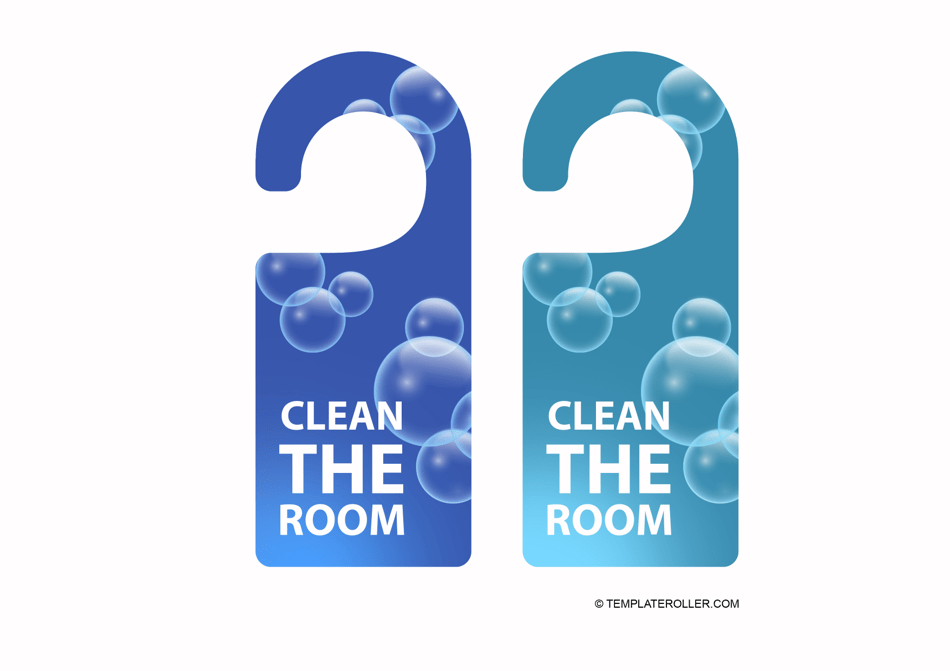 Door Tag Template - Blue Download Printable PDF | Templateroller