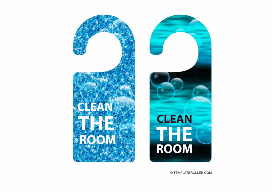 Door Tag Template - Water Download Printable PDF | Templateroller