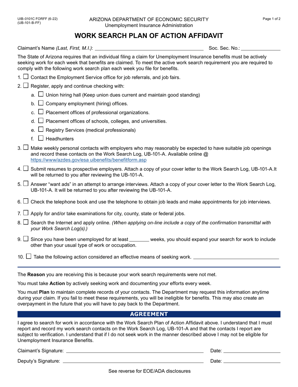 Form UIB-0101C - Fill Out, Sign Online and Download Fillable PDF ...