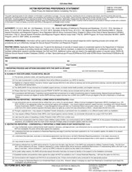 DD Form 2910 Download Fillable PDF or Fill Online Victim Reporting ...