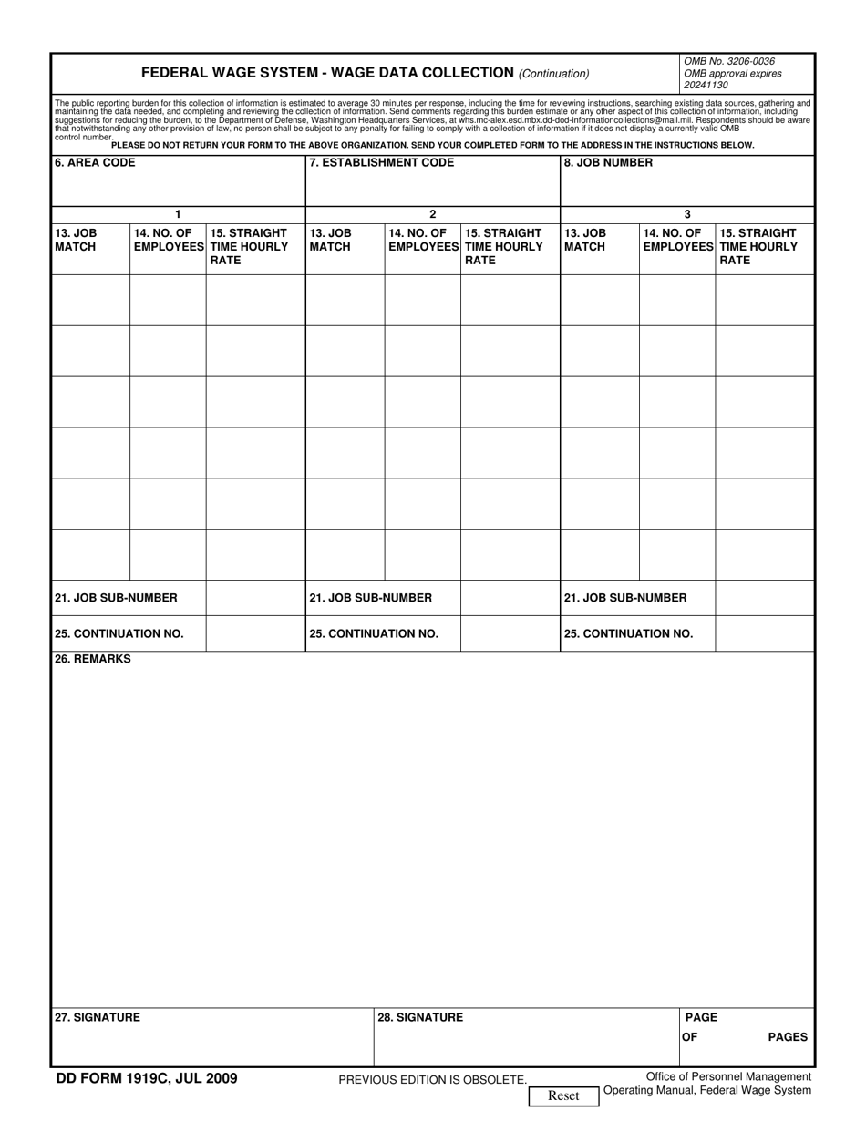 DD Form 1919C - Fill Out, Sign Online and Download Fillable PDF ...