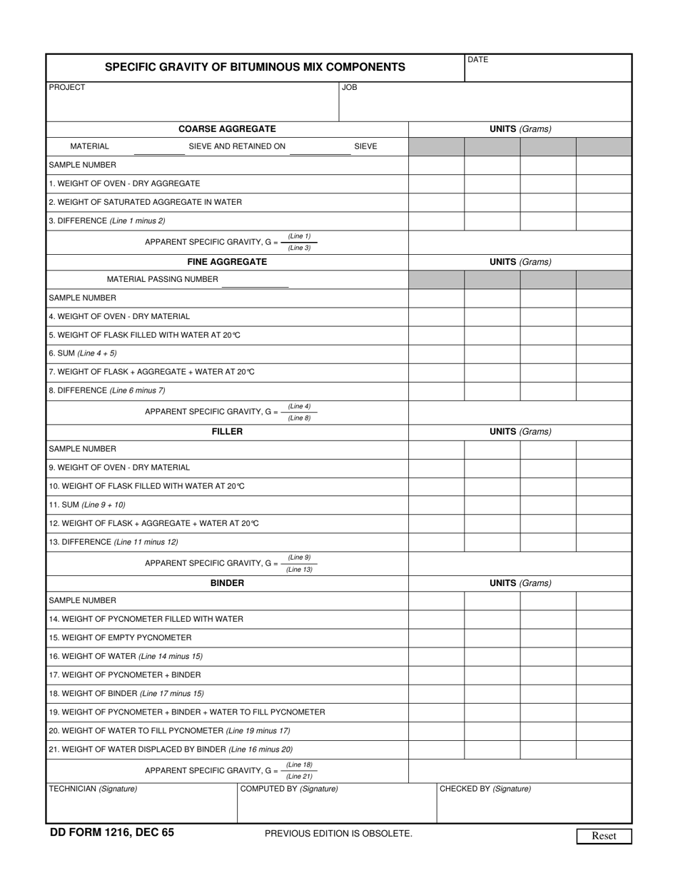 DD Form 1216 - Fill Out, Sign Online and Download Fillable PDF ...